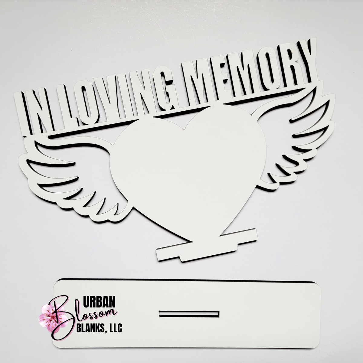 In Loving Memory Display for Sublimation – Urban Blossom Blanks, LLC