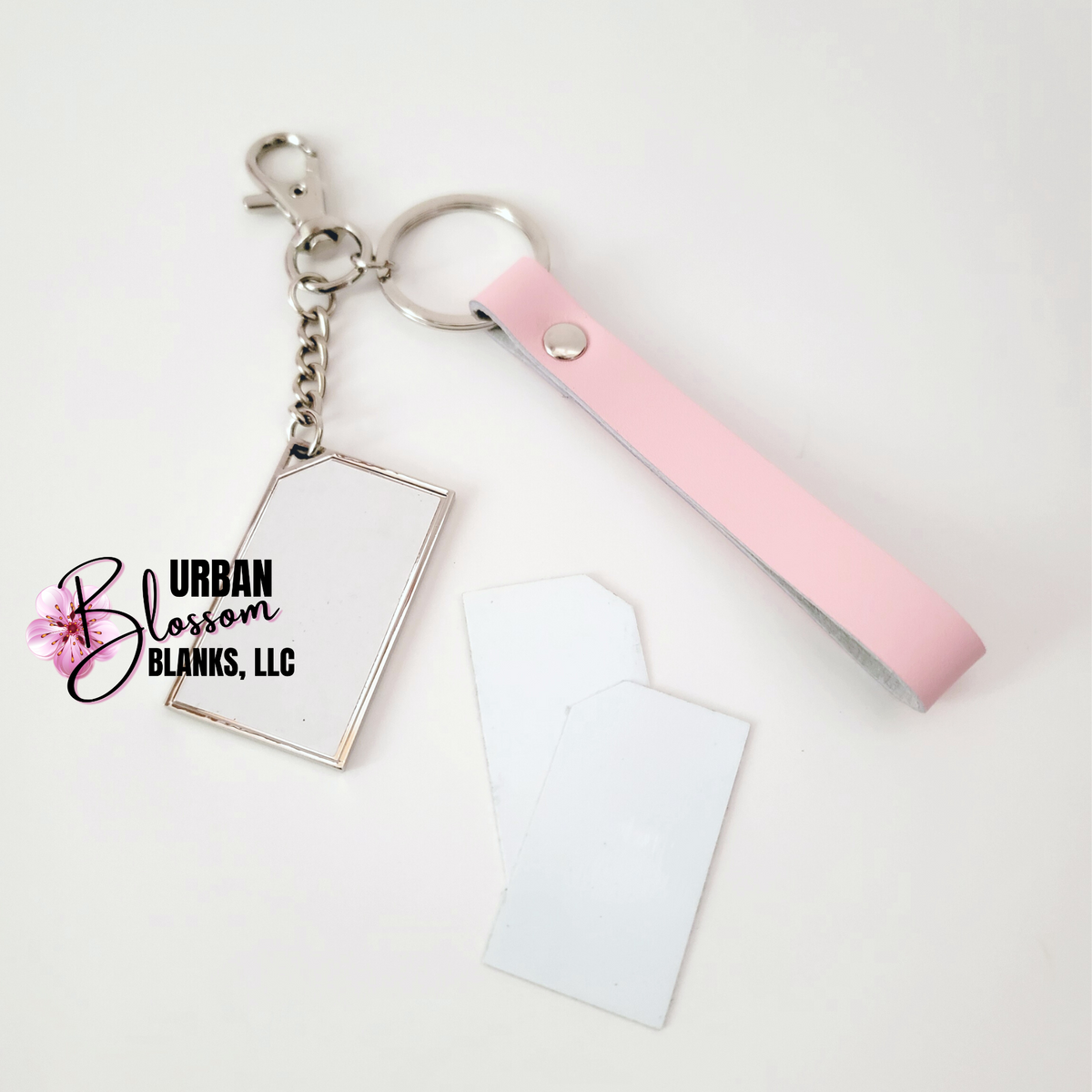 Wristlet Keychain for Sublimation - Pink – Urban Blossom Blanks, LLC