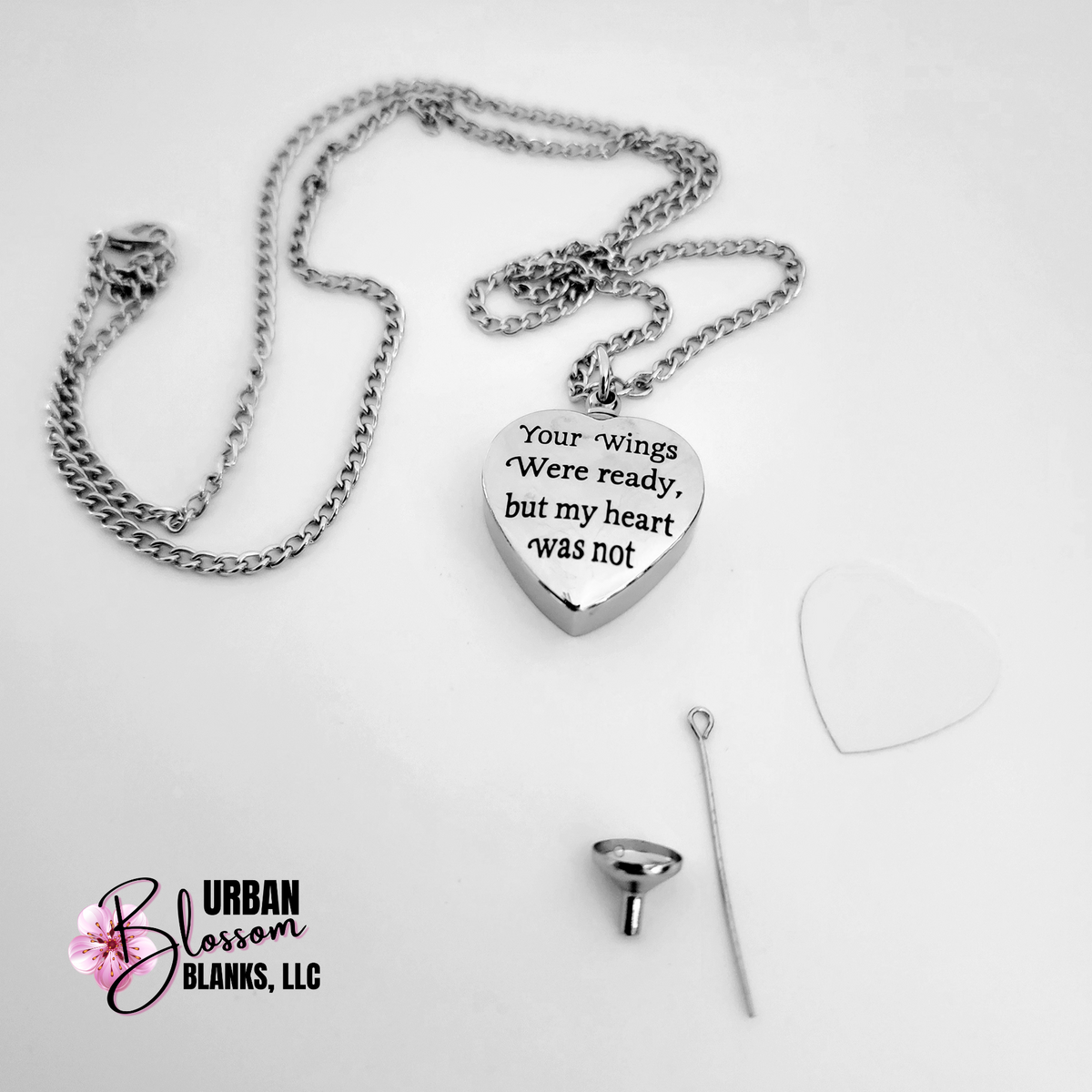 Urn Heart Necklace for Sublimation – Urban Blossom Blanks, LLC