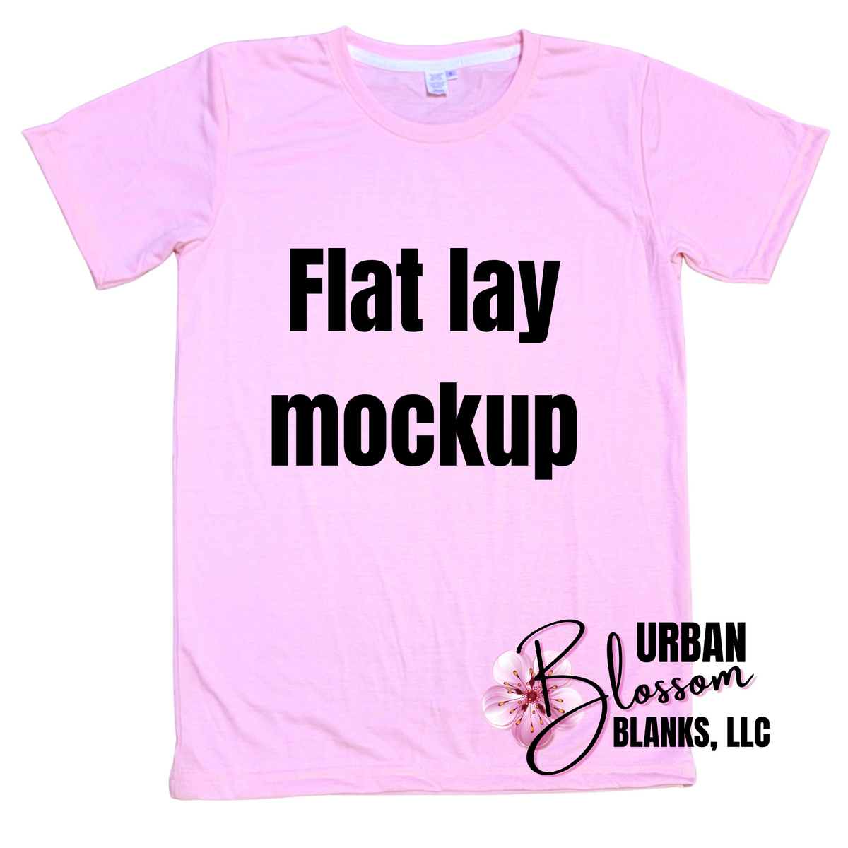Pink Adult Shirt Flat Lay Mockup – Urban Blossom Blanks, LLC