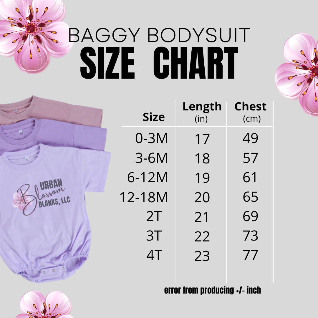 Short Sleeve Baggy Romper Bodysuits 100% Polyester – Urban Blossom ...