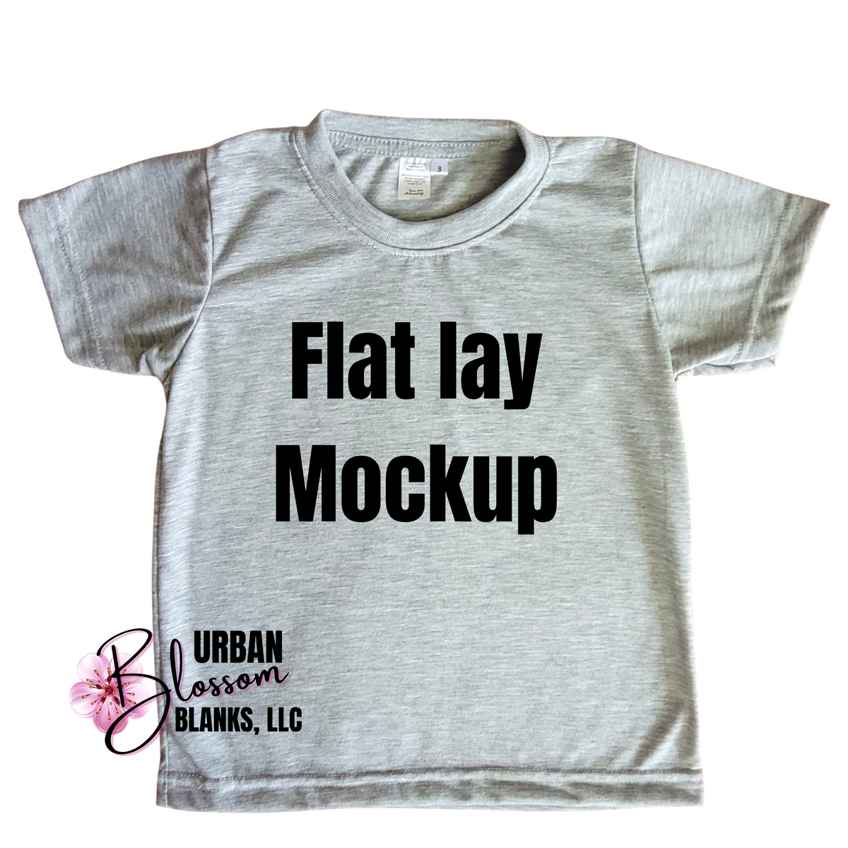 Grey Kids Shirt Flat Lay Mockup – Urban Blossom Blanks, LLC