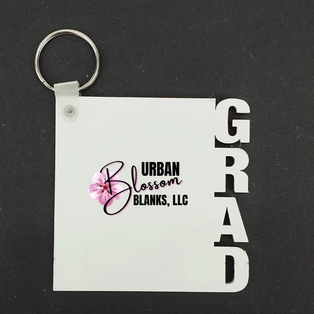 Grad Keychain for Sublimation – Urban Blossom Blanks, LLC